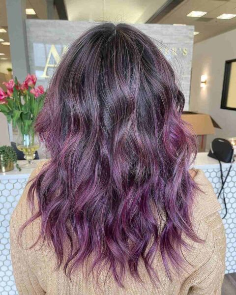 23 Stunning Ways to Get a Purple Balayage