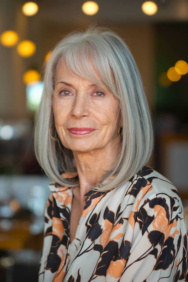 19 Flattering Long Bob Haircuts for Women Over 70 in 2026