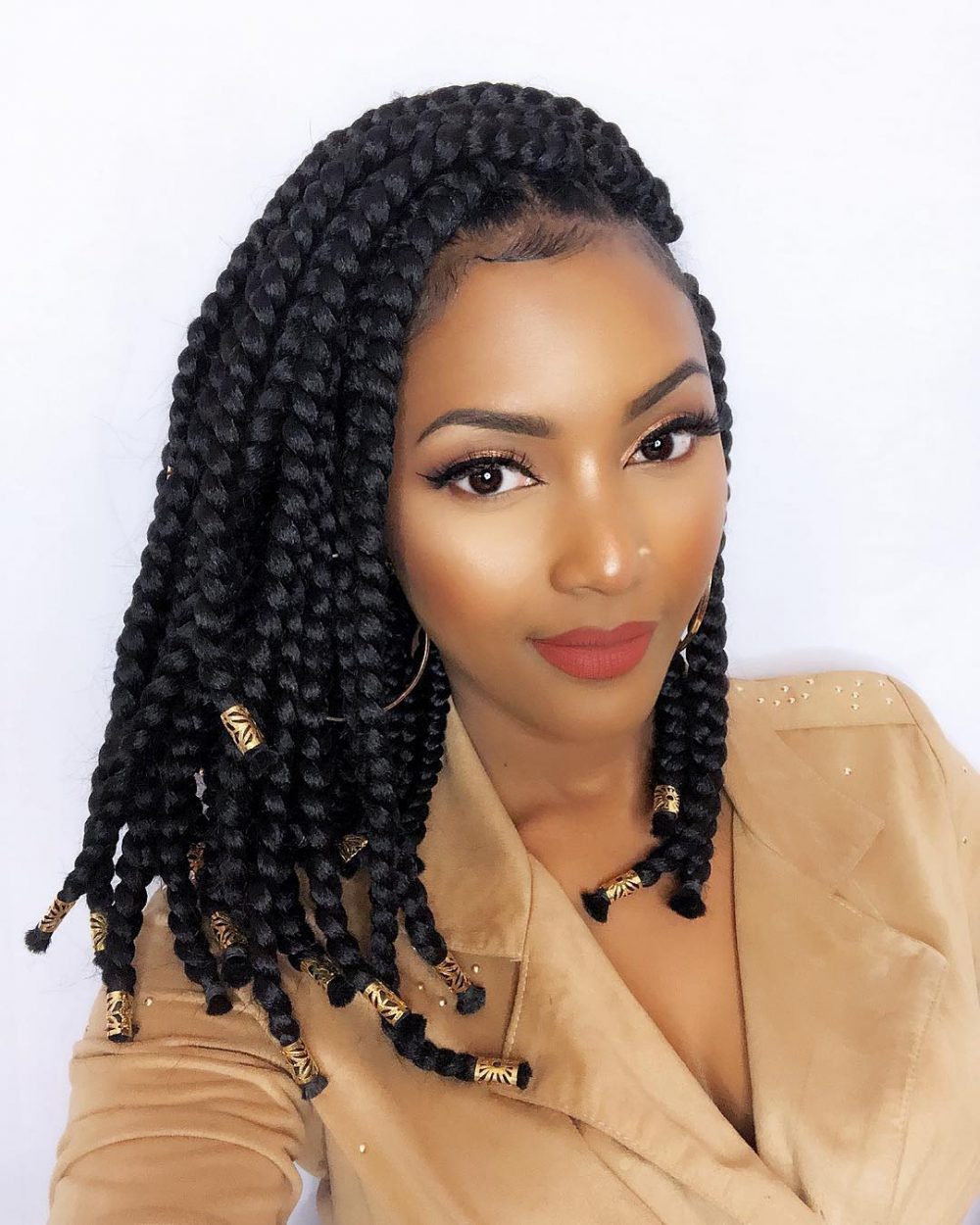 20 Ways to Slay Jumbo Box Braids Like a Queen