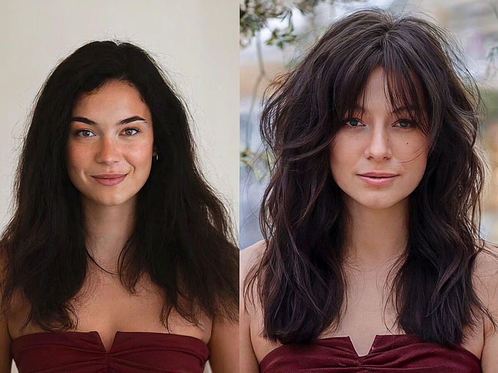 Pairing Curtain Bangs with Wavy Hair? 22 Best Ways to Do It