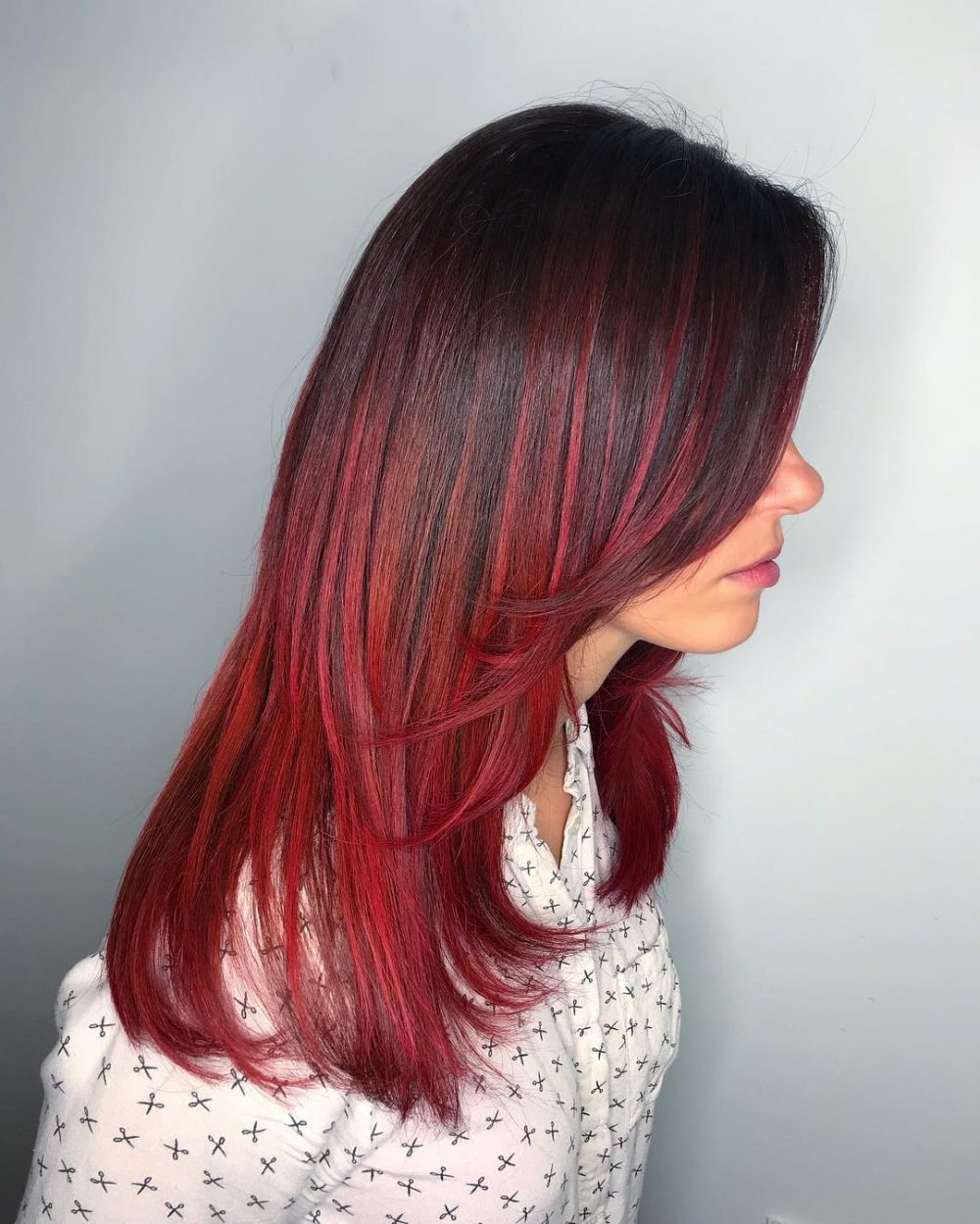 28 Blazing Hot Red Ombre Hair Color Ideas in 2021 - Huey Buttleace