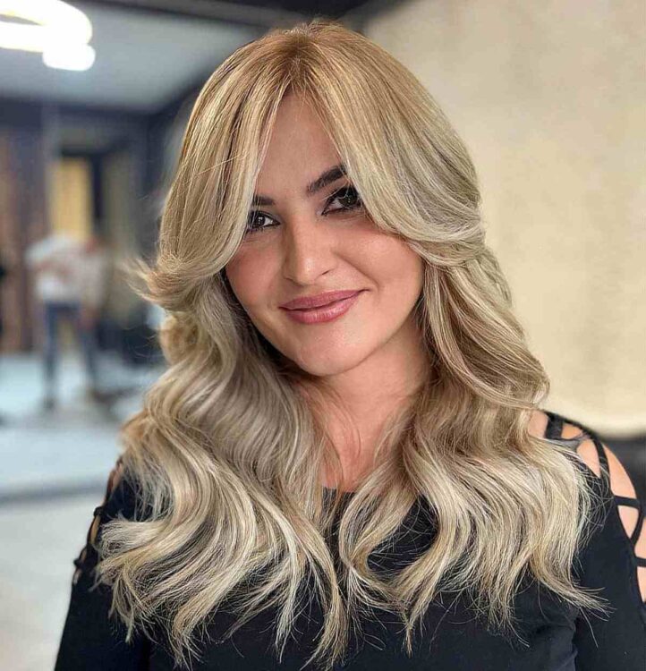 45 Trendy Long Curtain Bangs to See Before Deciding