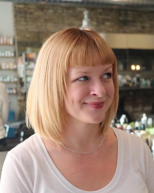 21 Perfect Examples of Bangs for Round Face Shapes in 2019