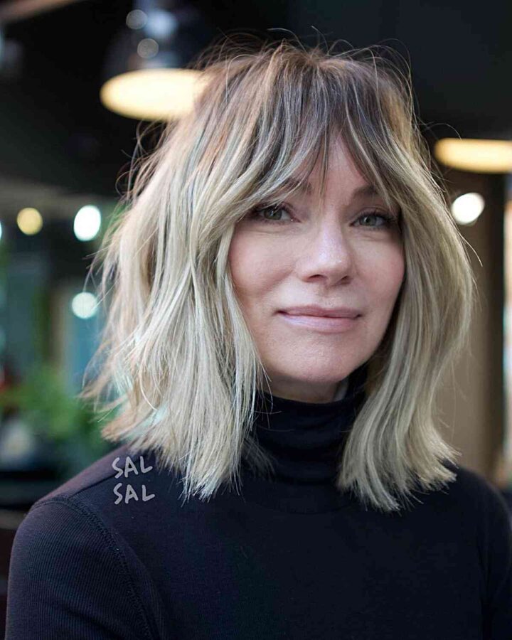 40 Trendy Ways to Get Bottleneck Bangs Right Now