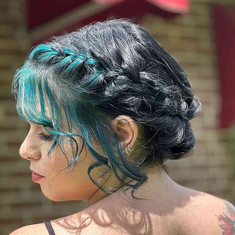 25 Gorgeous Ways to Style an Updo with Bangs