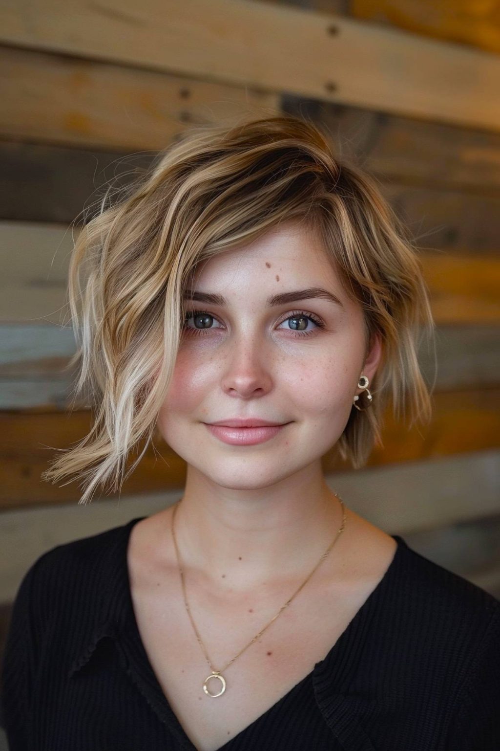50 Trendy Short Haircuts for Round Faces