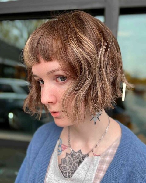 Balayage with Bangs: 25 Coolest Ways to Get Hand-Painted Hair Colors ...