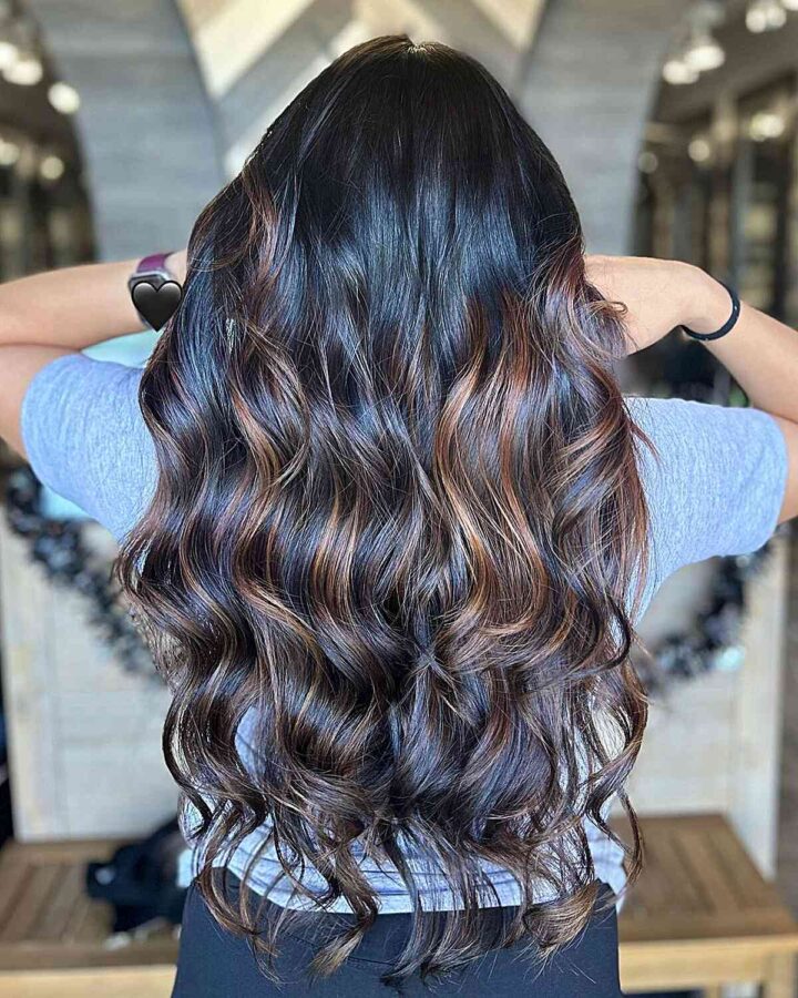 32 Gorgeous Long Black Hair Ideas to Consider Right Now
