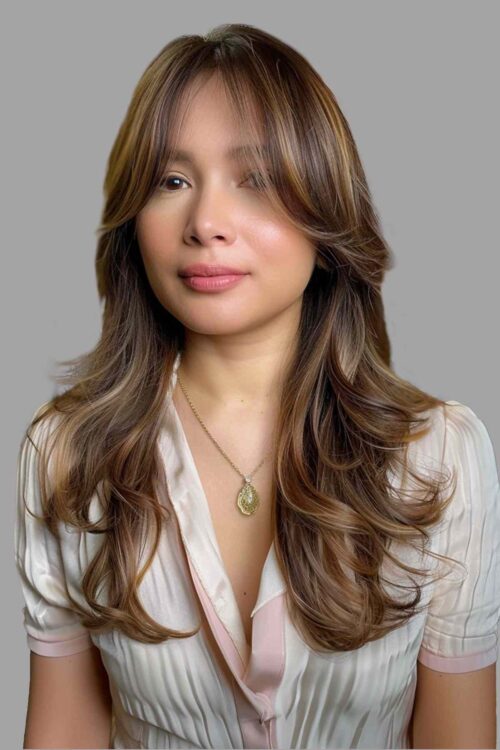 50 Long Layered Hairstyles with Curtain Bangs You'll Want to Try in 2026