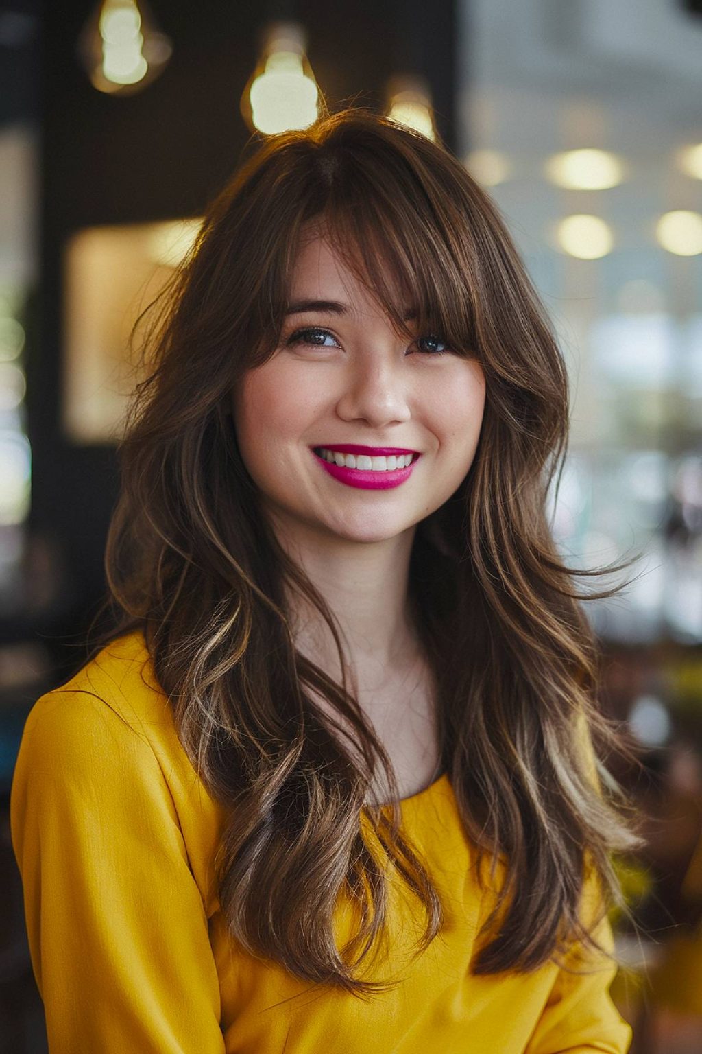 19 Beautiful Long Layered Haircuts with Side Bangs for 2026