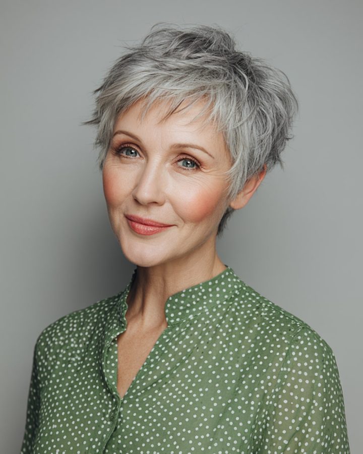 21+ Chic Gray Hair Pixie Cuts You’ll Want to Try in 2026