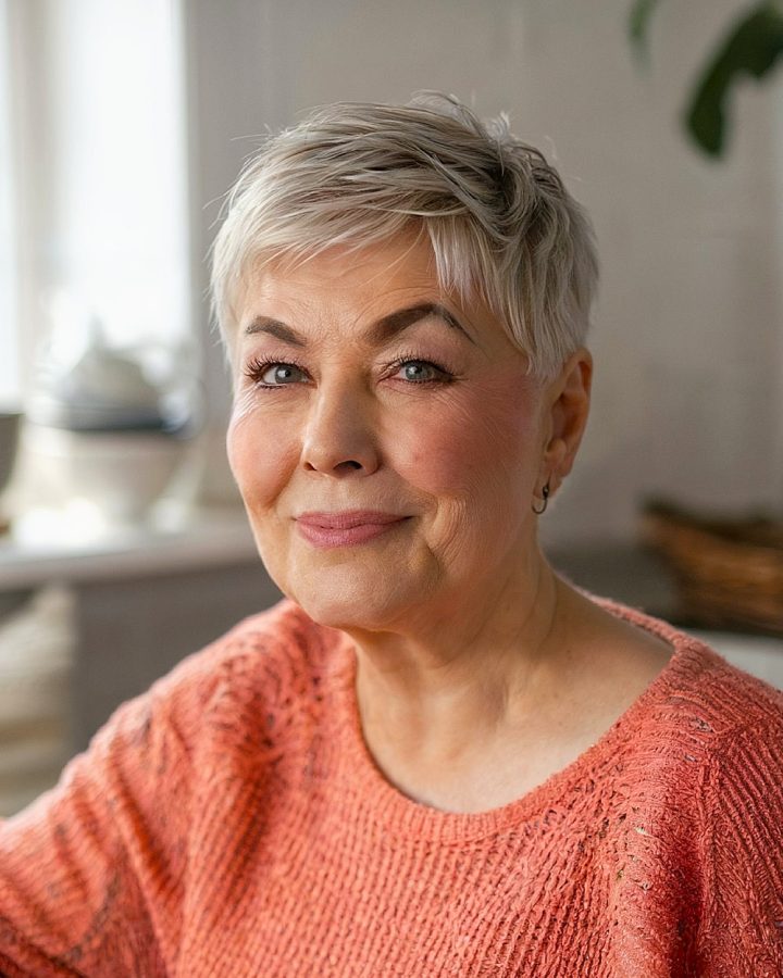 50 Stylish Choppy Pixie Styles for Women 50+ this 2026