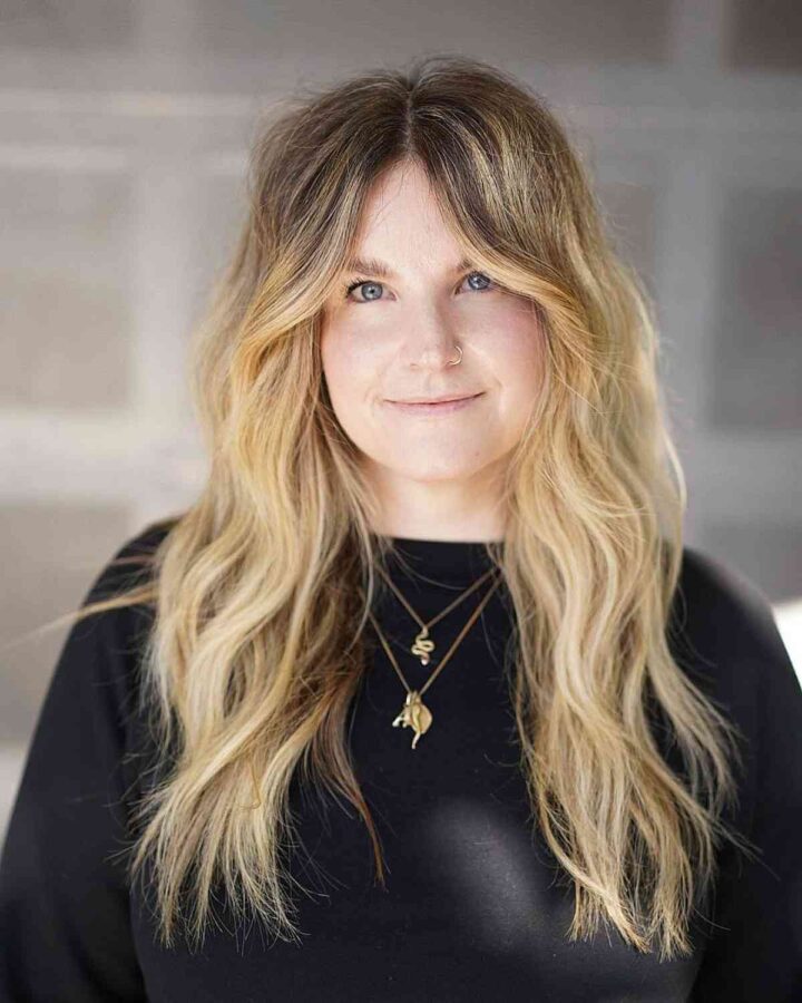 45 Trendy Long Curtain Bangs to See Before Deciding