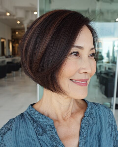 50 Most-Gorgeous Side Part Bob Hairstyles for a Fresh Start in Your 50s