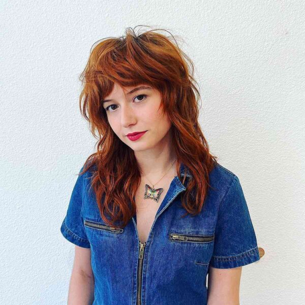 50 Chic Medium Shag Haircuts with Bangs for An On-Trend Style