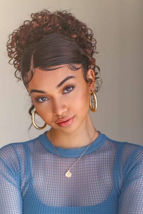 16+ Chic Curly Hair Bun Hairstyles to Try in 2026