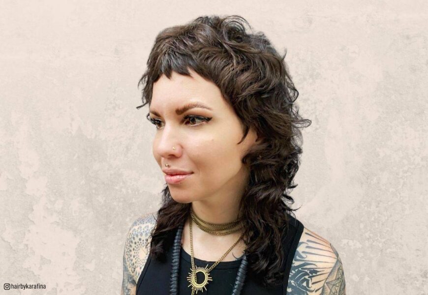 28 Modern Mullet Hairstyles for Girls with Curly Hair