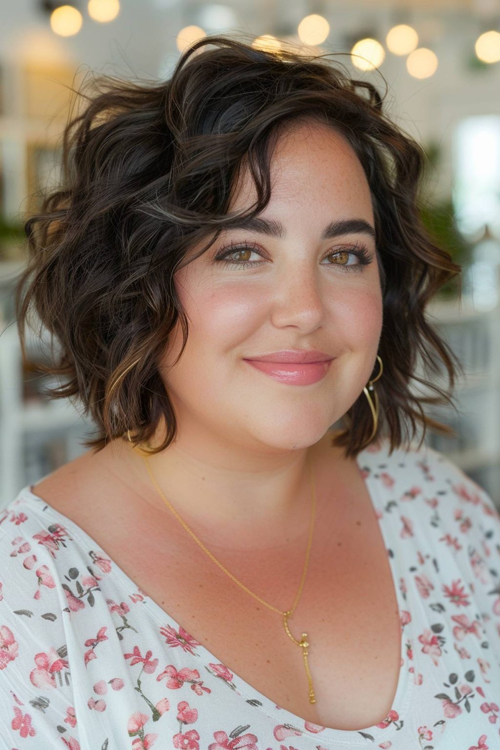 15+ Stunning Curly Hairstyles for Round Faces in 2025