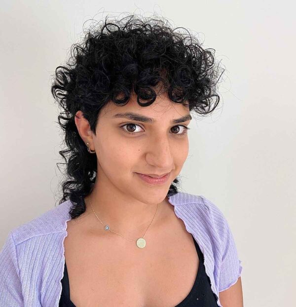 30 Modern Mullet Hairstyles for Girls with Curly Hair