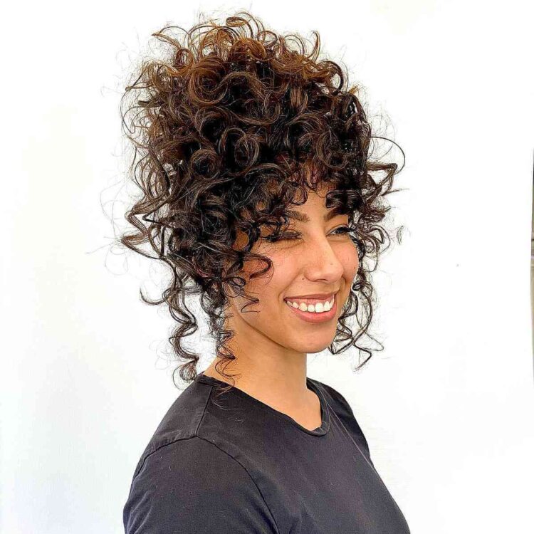33 Easy & Cute Curly Hair Updos in Trending in 2025