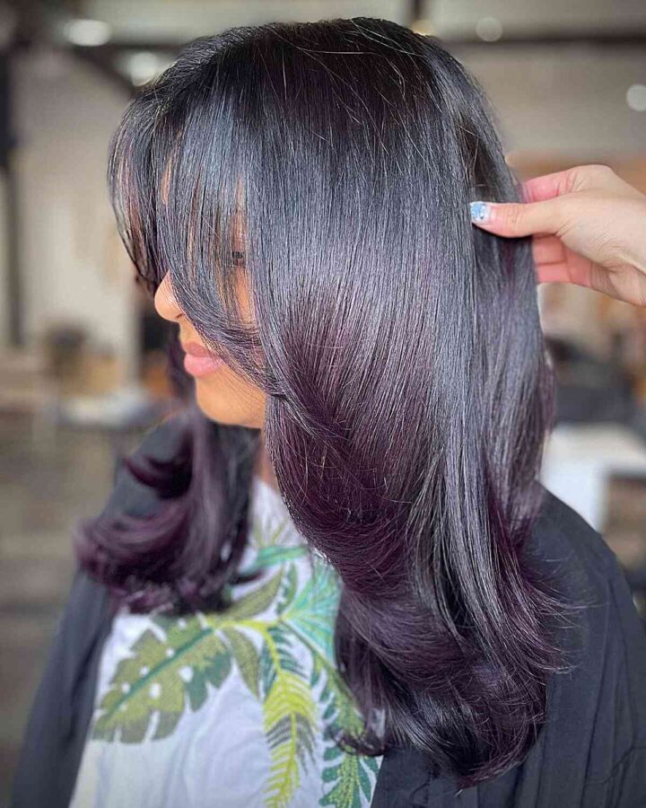 26 Midnight Purple Hair Color Ideas You Can’t Miss