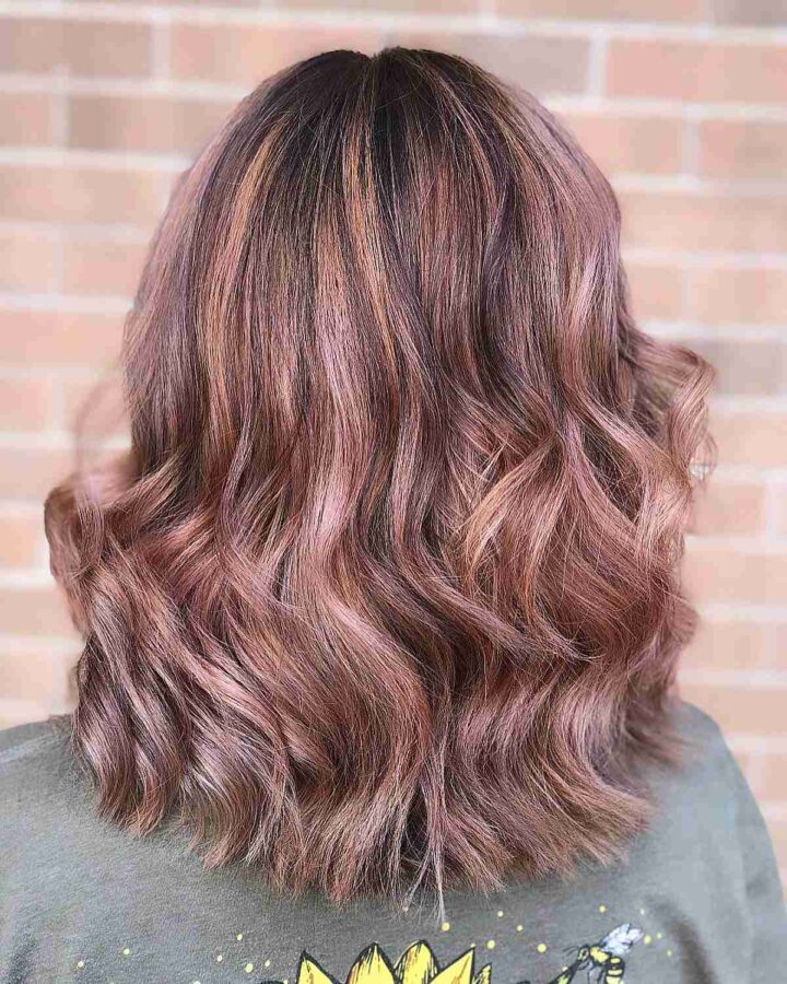 28 Gorgeous Rose Gold Balayage Ideas for Major Hair Envy
