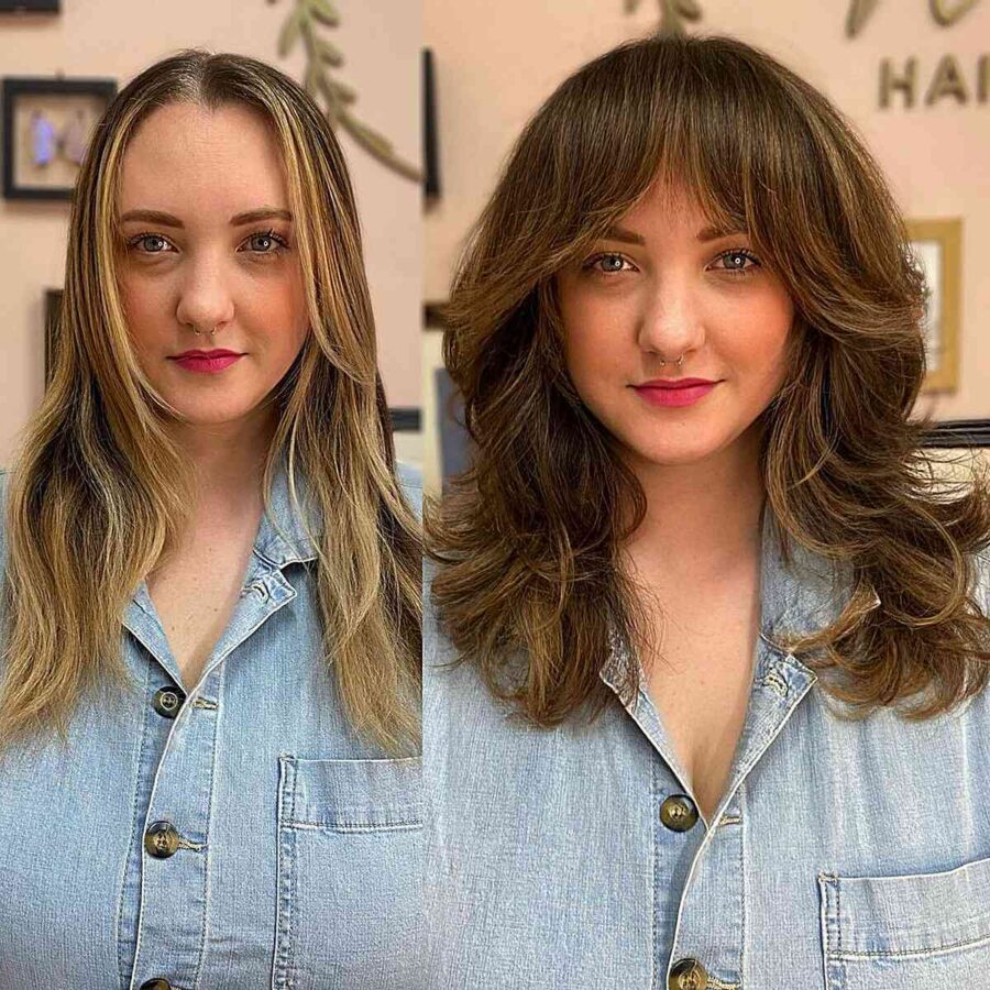 40 Trendy Ways to Get Bottleneck Bangs Right Now