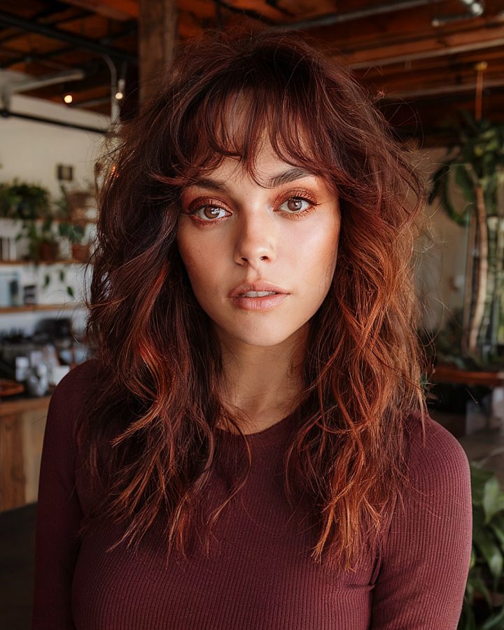 21+ Flattering Wispy Bangs for Big Foreheads to Try in 2026