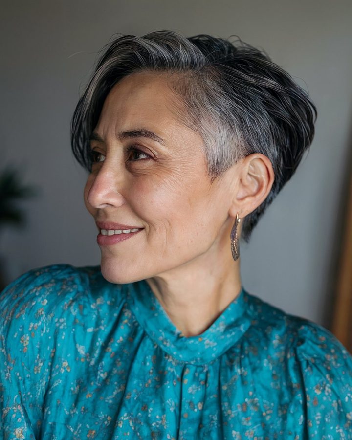 45 Stunning Ways To Do Grey Blending for Dark Hair