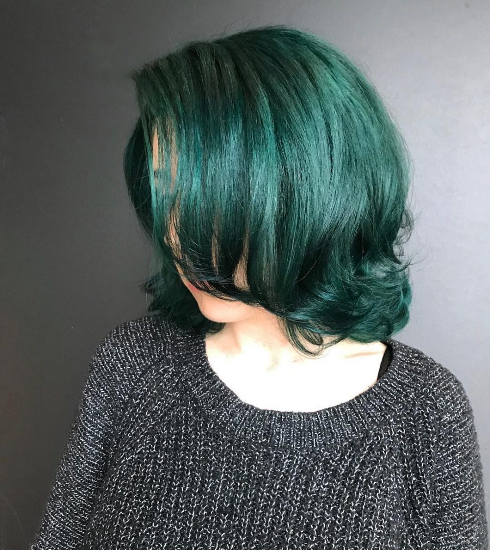 Light to Dark Green Hair Colors - 38 Ideas to See (Photos)