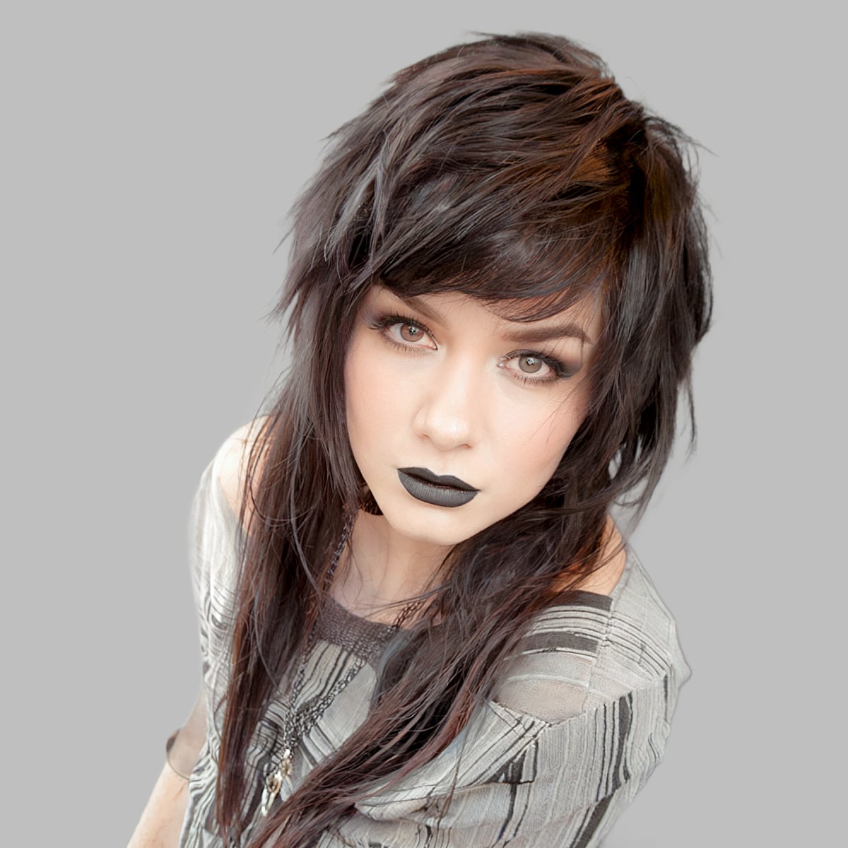 Thick Medium Length Emo Hairstyles