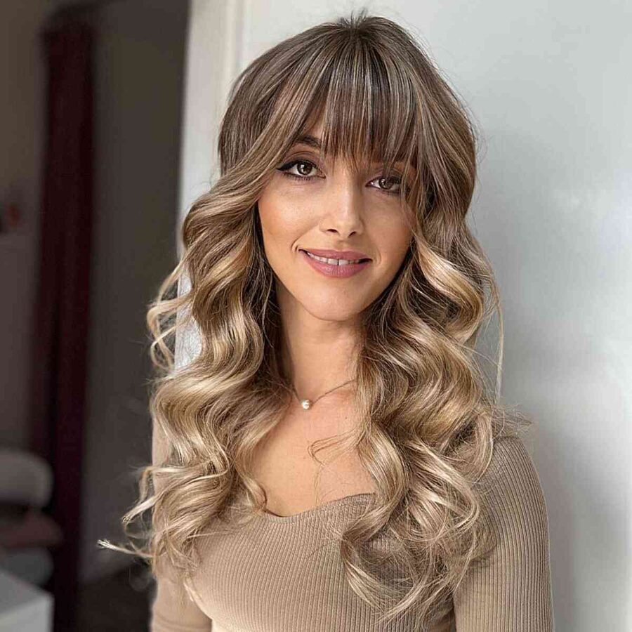 62 Cute Ways to Get Long Hair With Bangs