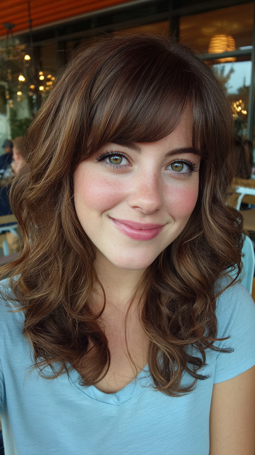 30 Medium Haircuts with Side Bangs That Just Work in 2026