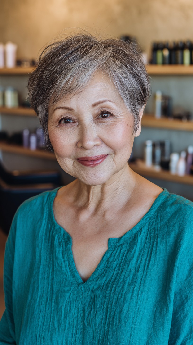 50 Gorgeous Angular Pixie Cuts for Fashion-Forward Women Over 70