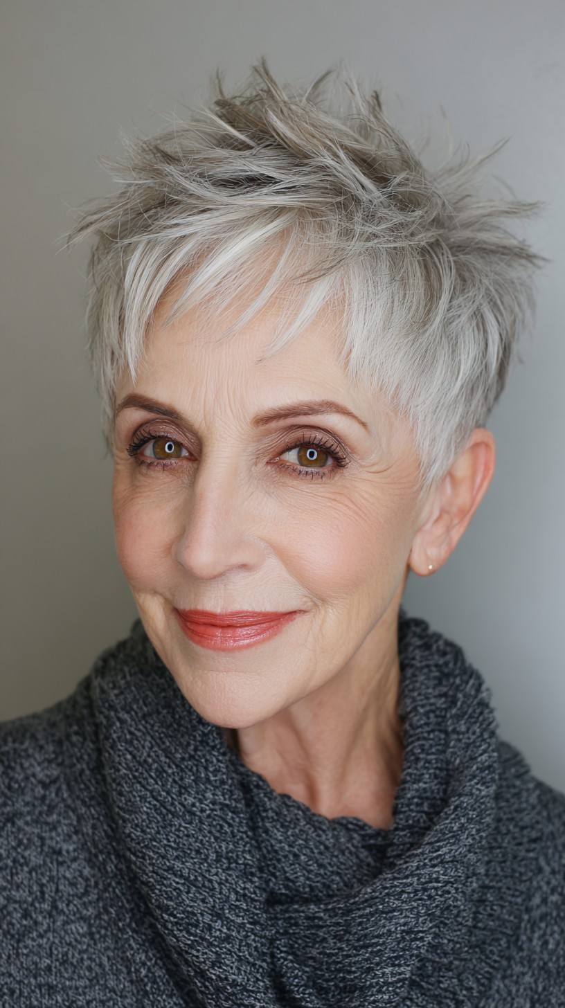 50 Gorgeous Angular Pixie Cuts for Fashion-Forward Women Over 70