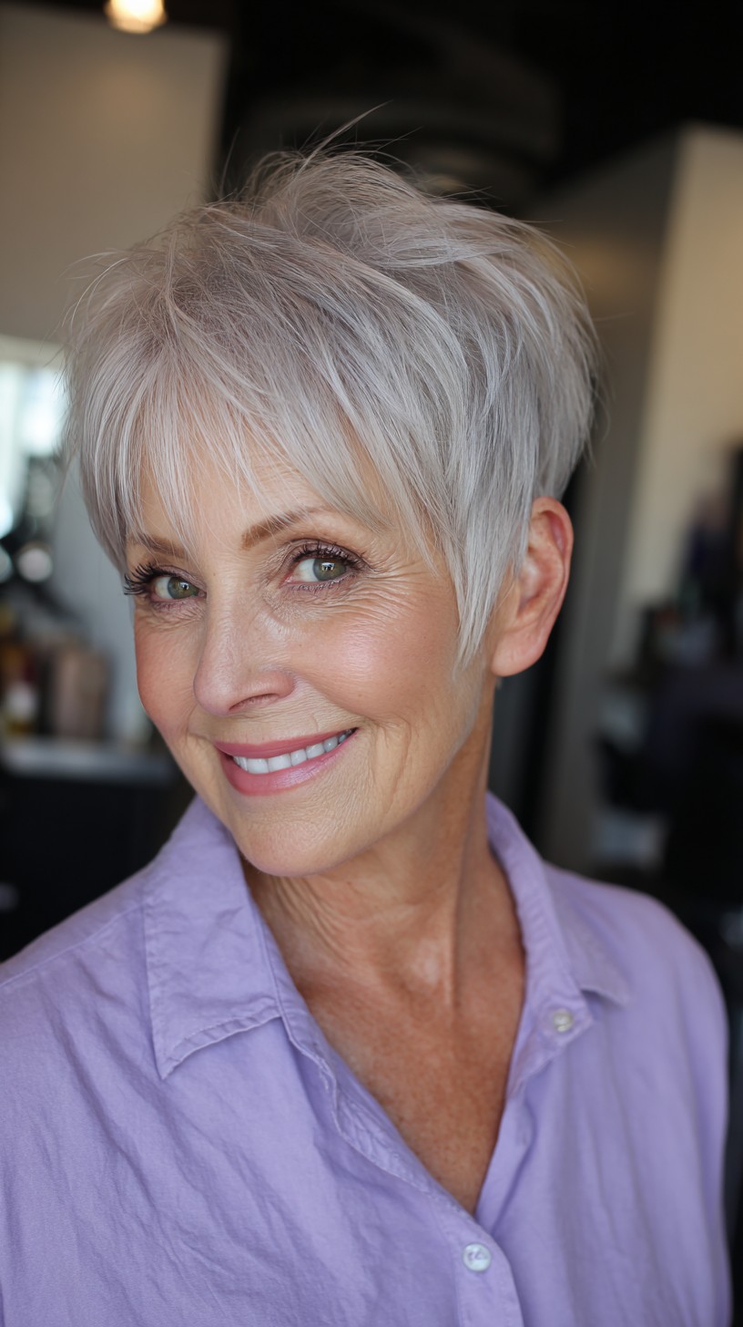 50 Gorgeous Angular Pixie Cuts for Fashion-Forward Women Over 70