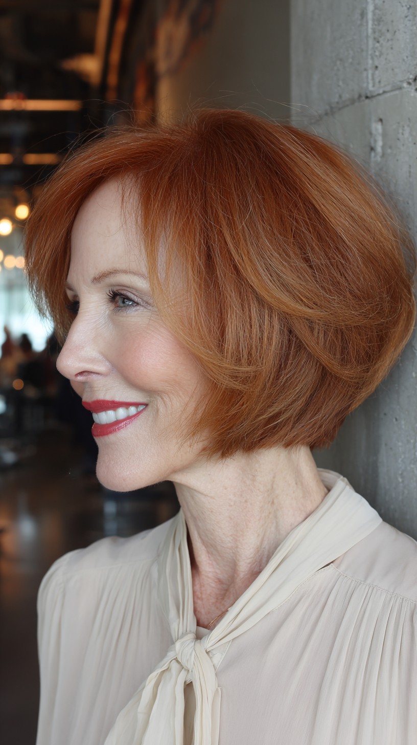 50 Trendiest Floating Bob Haircuts for Older Women with Short Hair