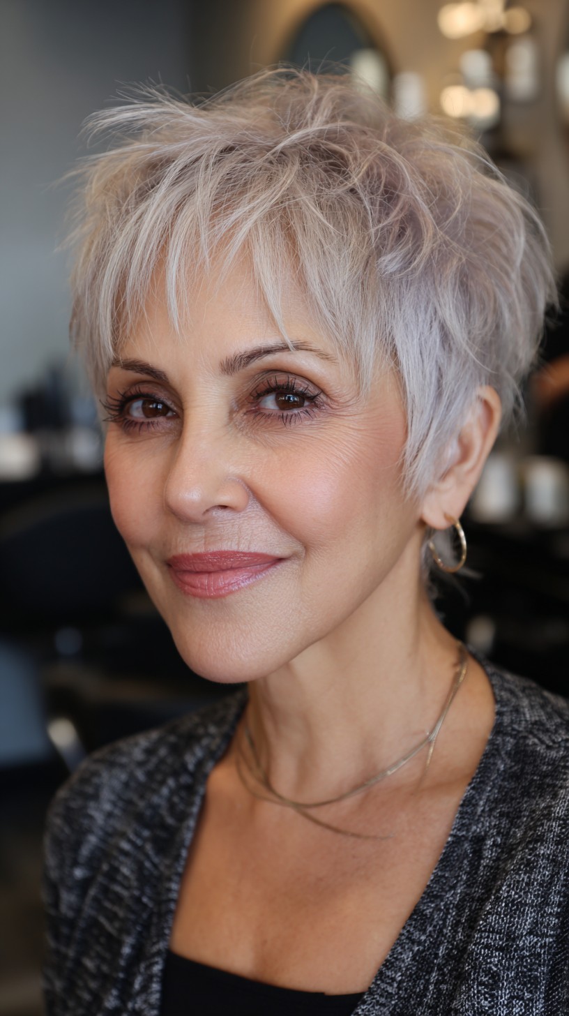 50 Chic Pixie Shag Hairstyles for Fashionable Older Women