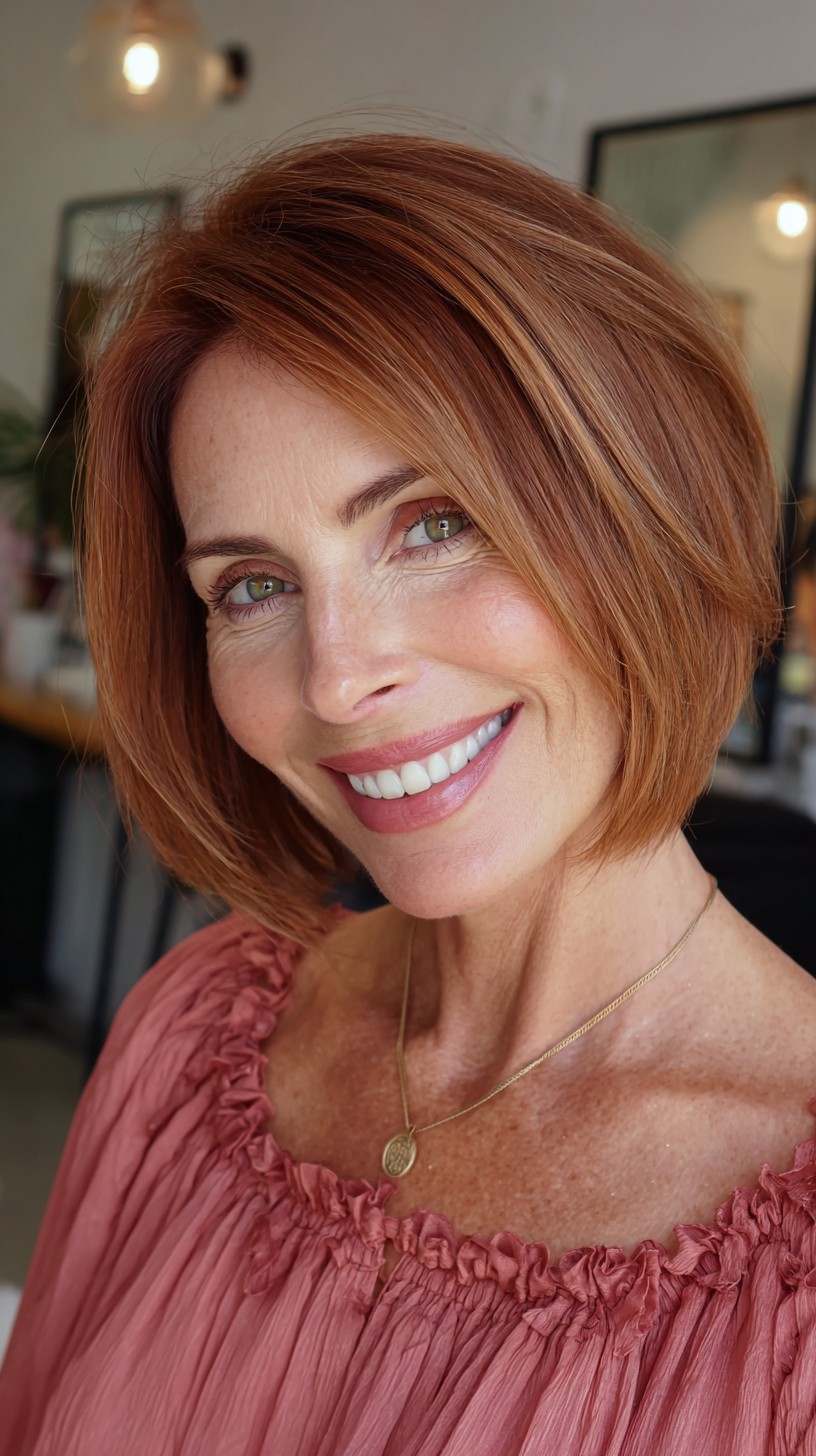 50 Beautiful Chin-Length Bob Haircuts That Prove 50 Is Still Attractive