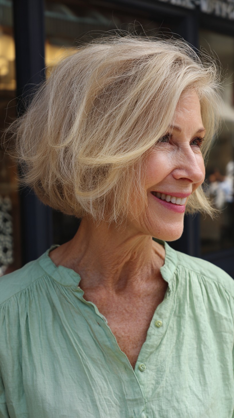 50 Youthful Jagged Bob Haircuts Women Over 60 Are Loving