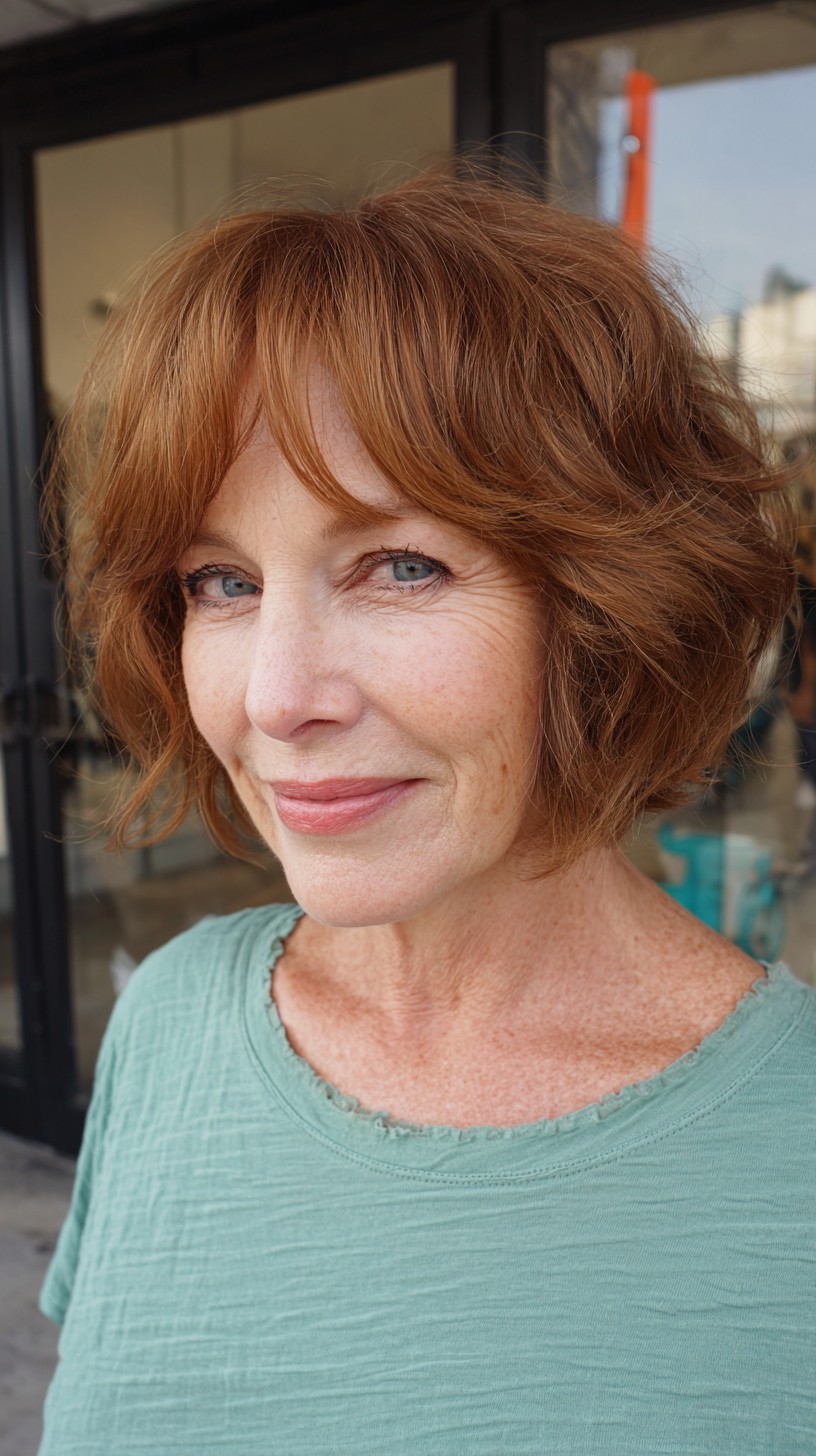 Upgrade Your Look: 50 Chic Layered Bobs with Bangs for Women Over 50 in ...