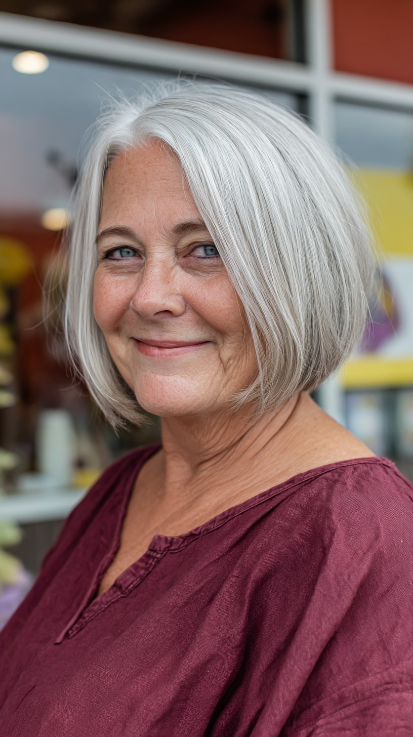 50 Slimming Hairstyles for Plus-Size Women Over 60