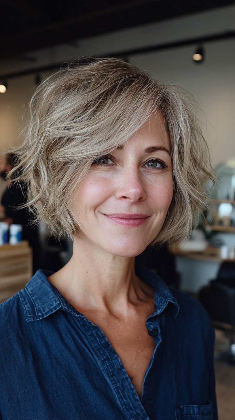 25 Modern Choppy Bob Hairstyles Perfect for Women Over 50