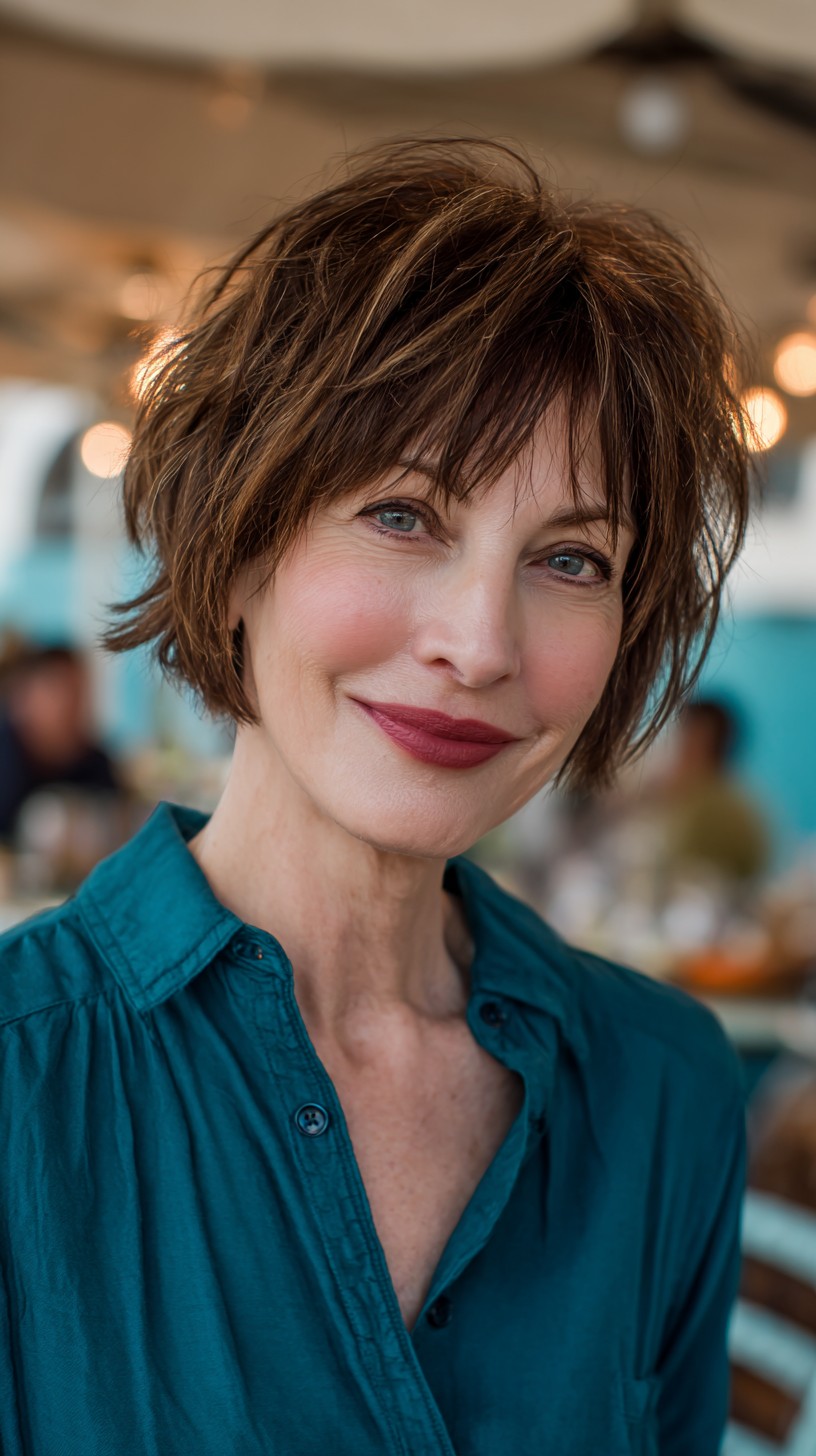 25 Modern Choppy Bob Hairstyles Perfect for Women Over 50 - Kappers ...