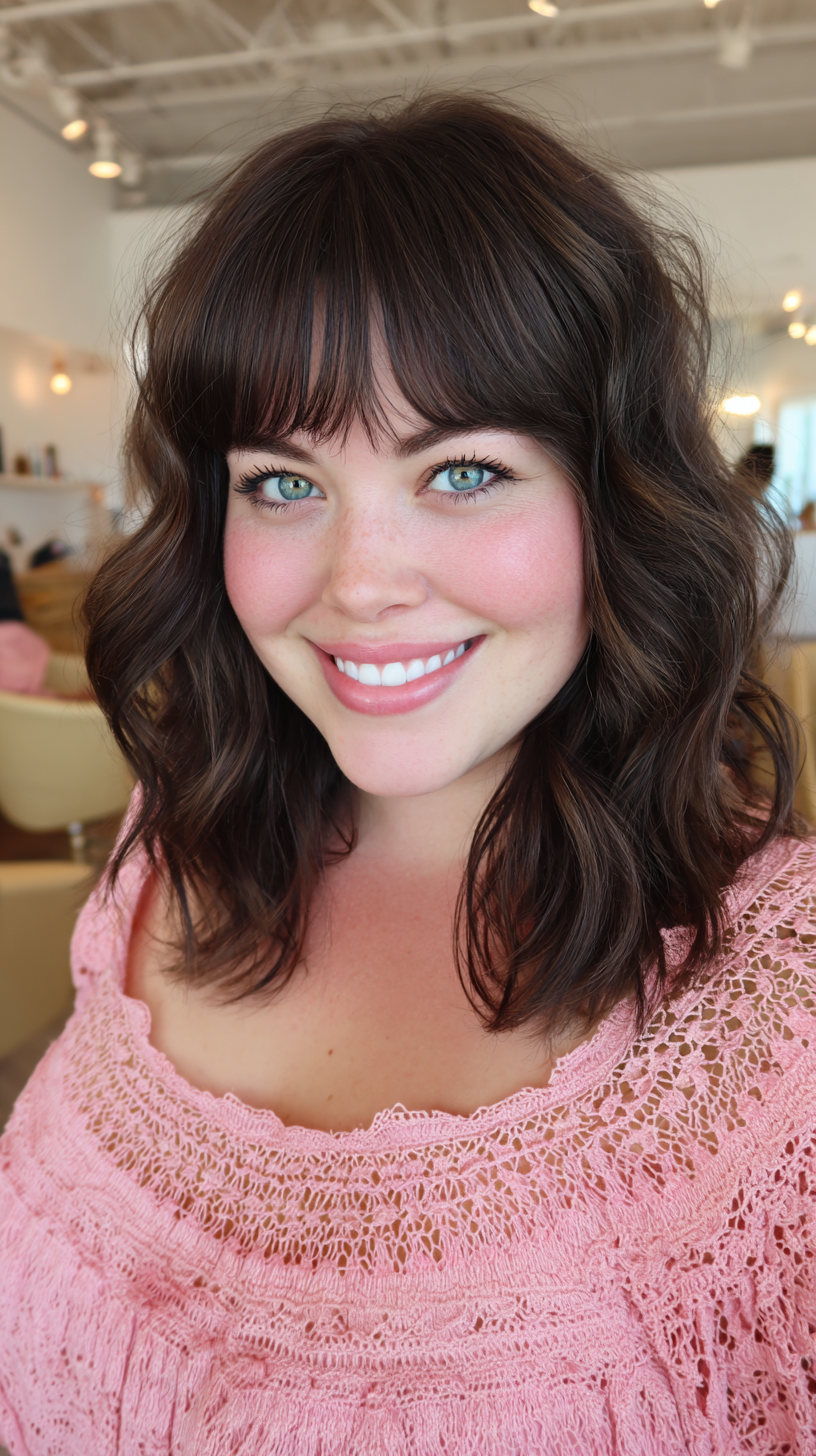 25 Must-See Wavy Lobs with Bangs Set to Be Huge in 2026