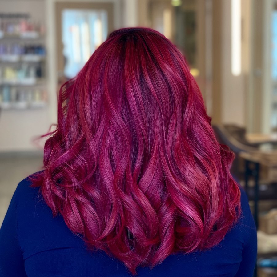 25 Jaw-Dropping Dark Pink Hair Styles That Add the Perfect Pop of Color