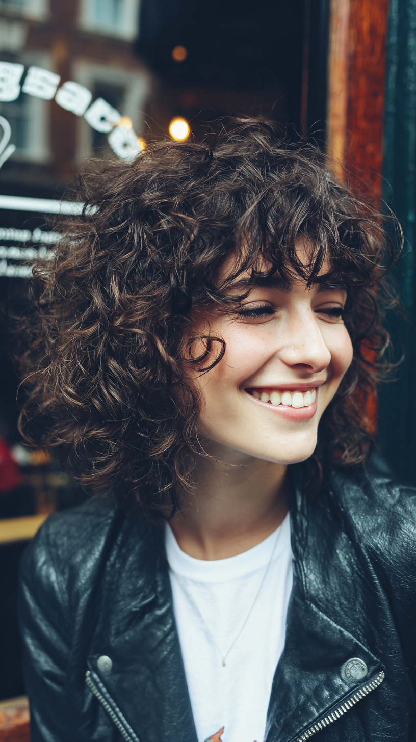 15 Gorgeous Curly Hair Wolf Cut Styles for Wild, Voluminous Vibes