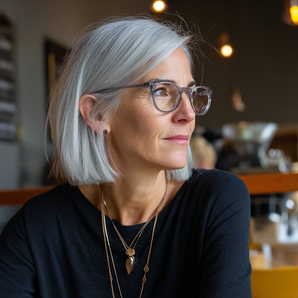 35 Modern Blunt Cuts Women Over 60 Can Easily Pull Off - Kappers Magazine