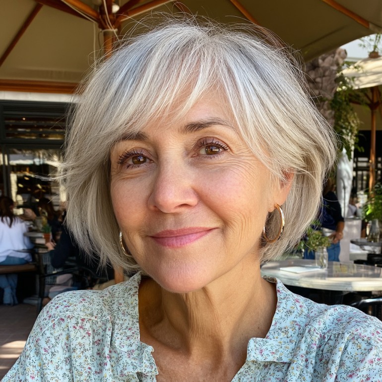 Unleash Your Inner Beauty: 25 Stunning Swoop Bangs For Women Over 60 ...