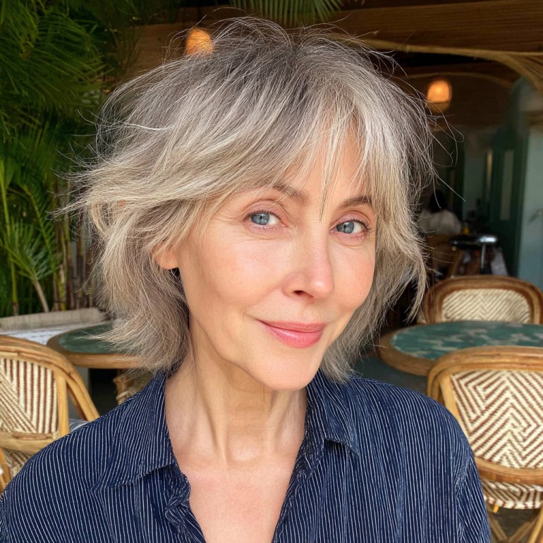 Unleash Your Inner Beauty: 25 Stunning Swoop Bangs For Women Over 60 ...